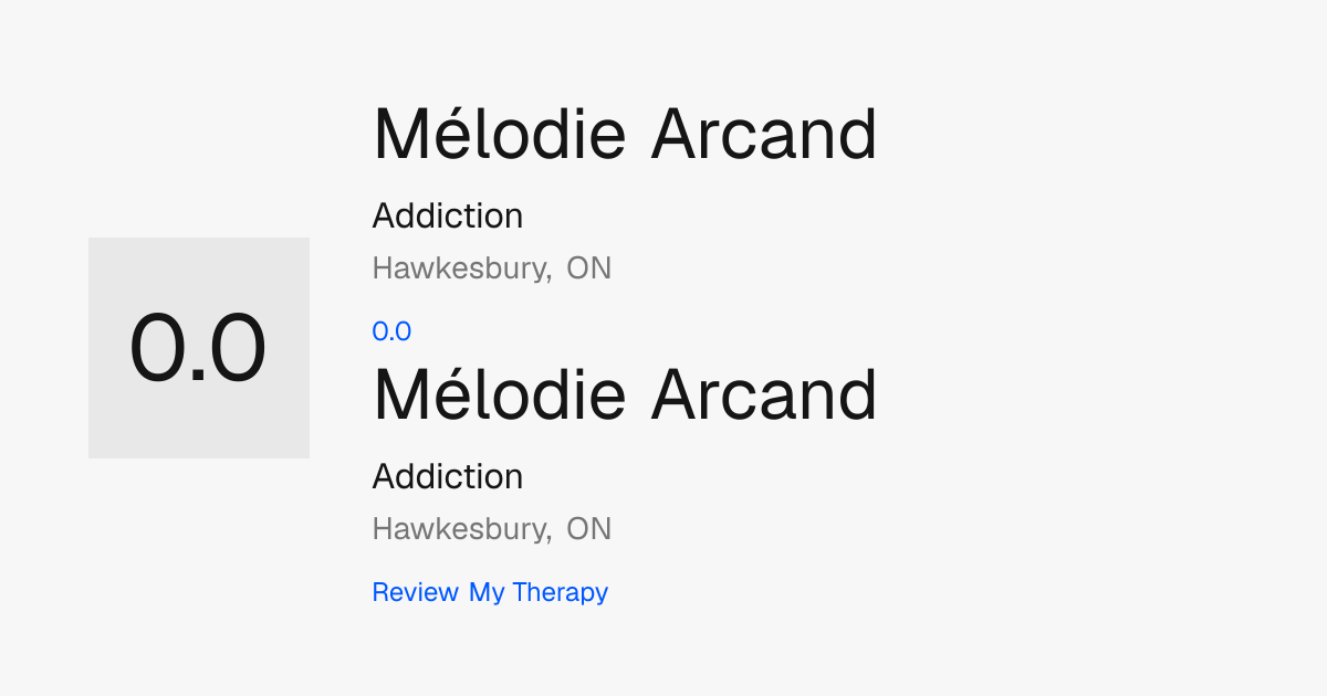 Mélodie Arcand Reviews | Review My Therapy